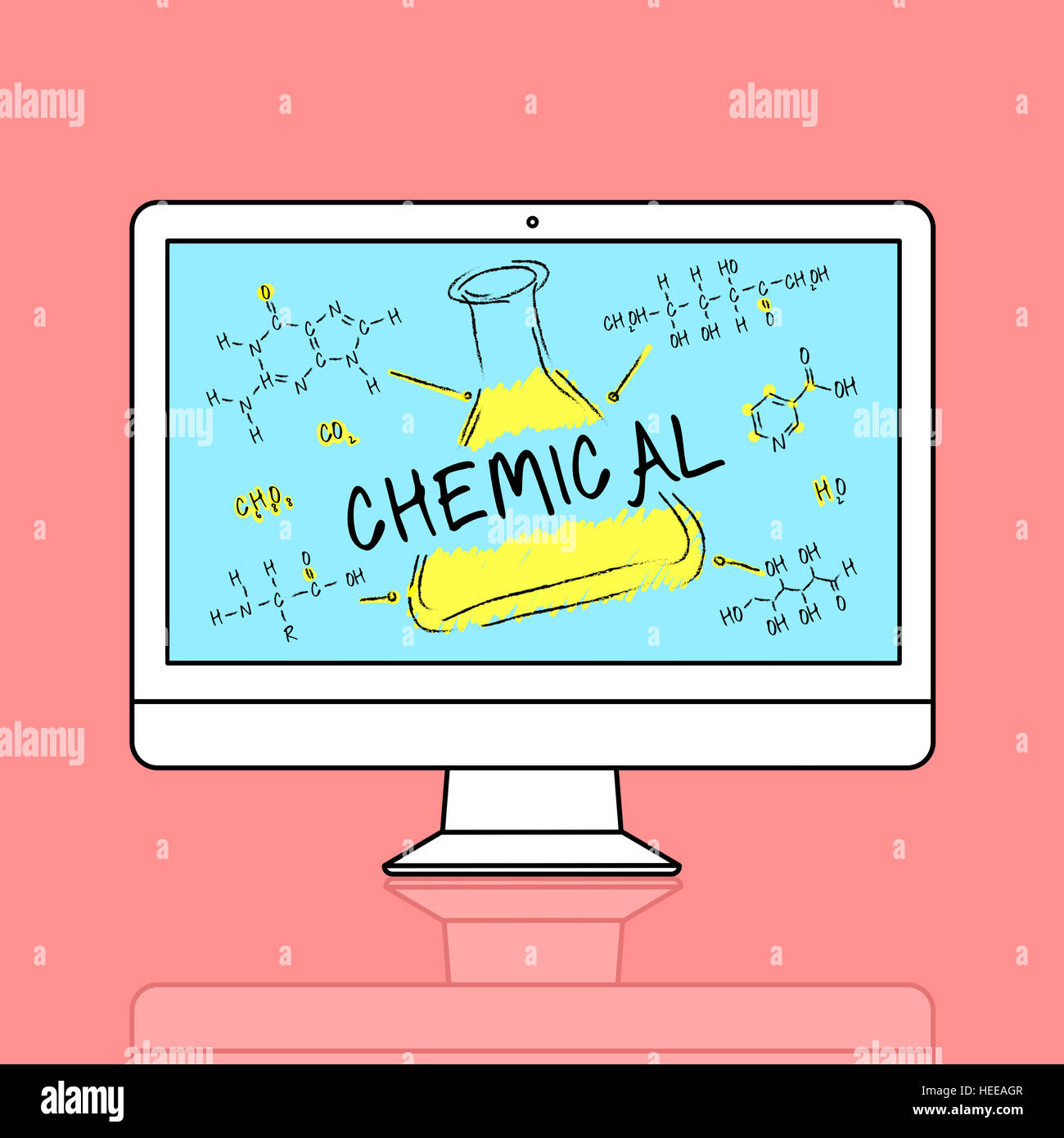 Science Experiment Laboratory Formula Chemical Concept Stock Photo - Alamy