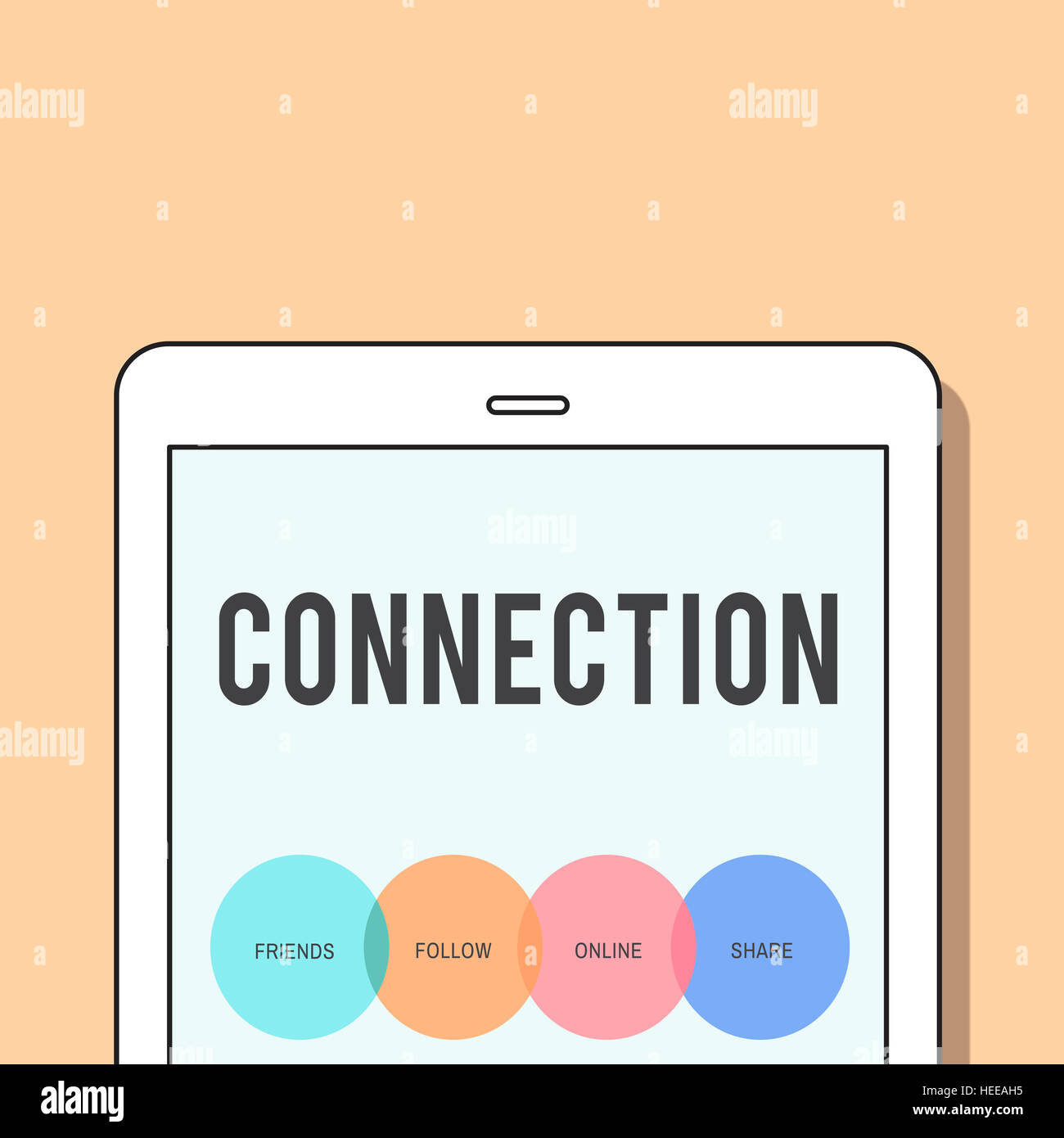Communication Connection Networking Icon Concept Stock Photo - Alamy