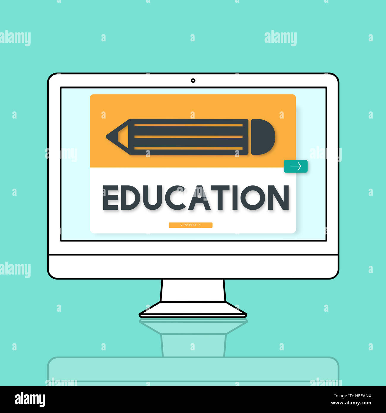 Pencil Education Study Academics Learning Graphic Concept Stock Photo ...