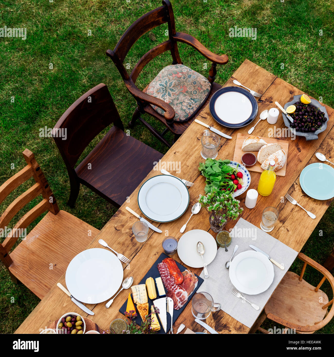 Table Dishware Decor Dinner Concept Stock Photo - Alamy