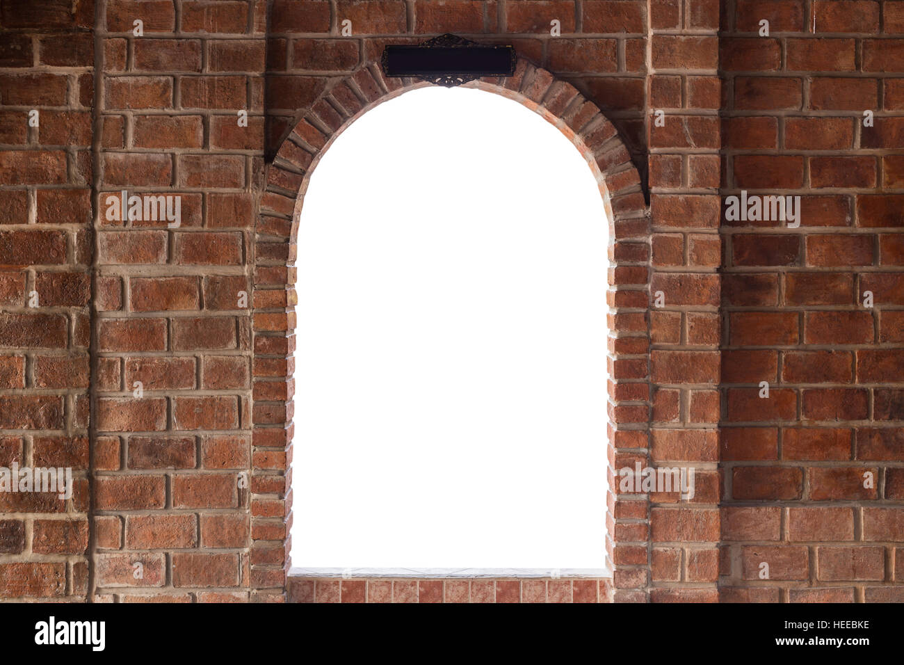 Abstract square red brick wall texture with white empty space for ...