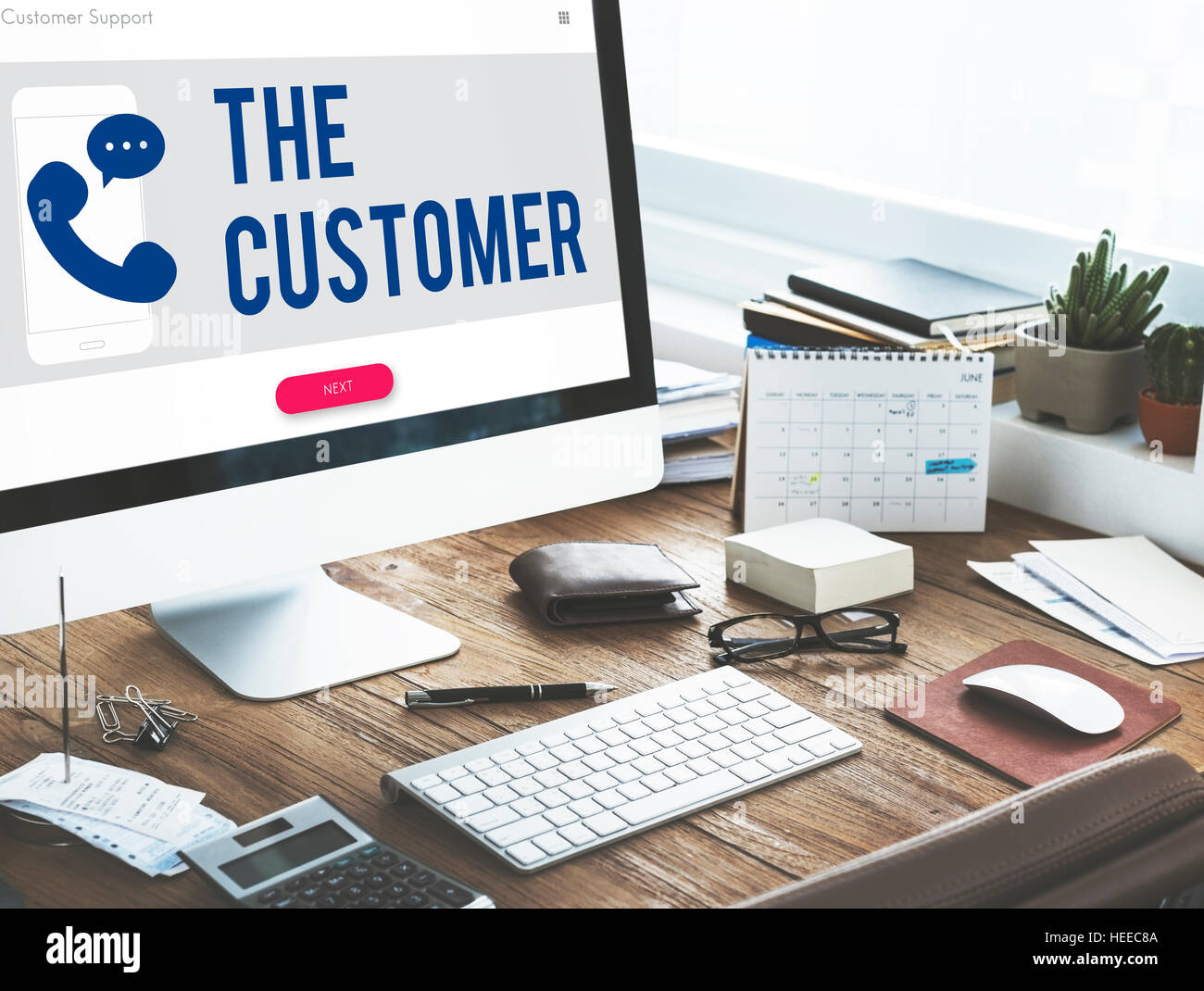 Customer Communication Phone Icon Concept Stock Photo - Alamy