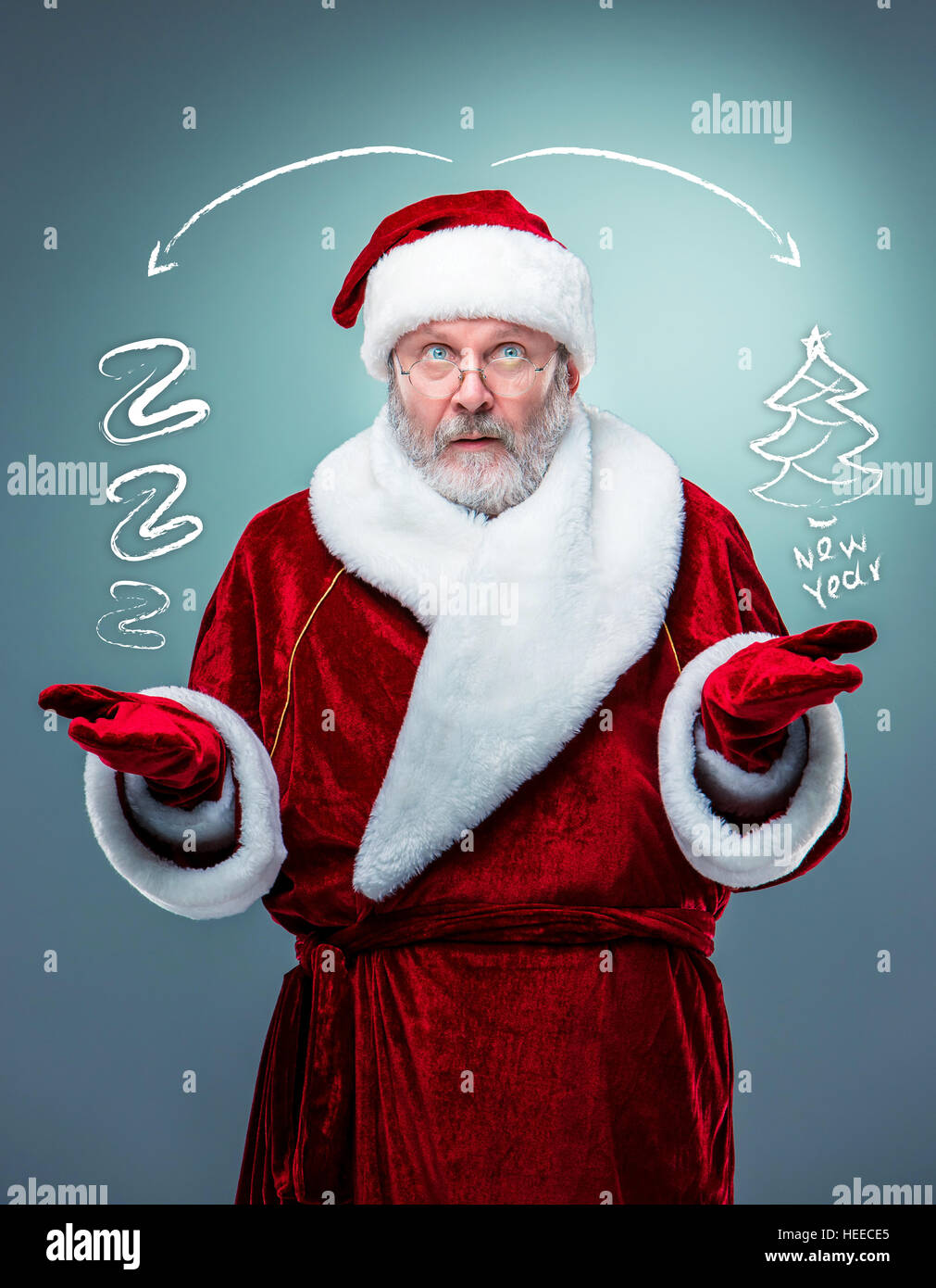 Surprised Santa Claus Stock Photo - Alamy Surprised Santa Claus Stock Photo - Alamy