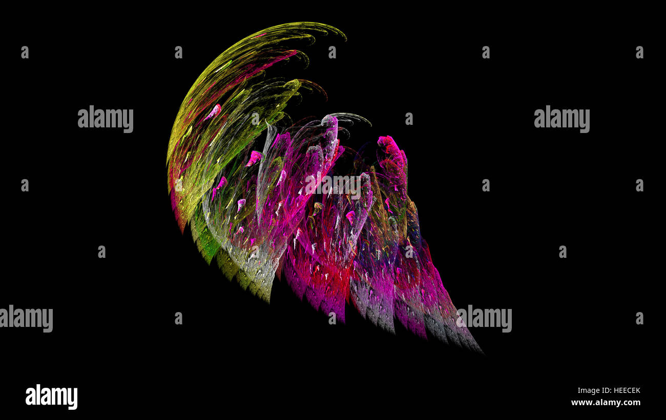 Colorful bird wing abstract background Stock Photo - Alamy