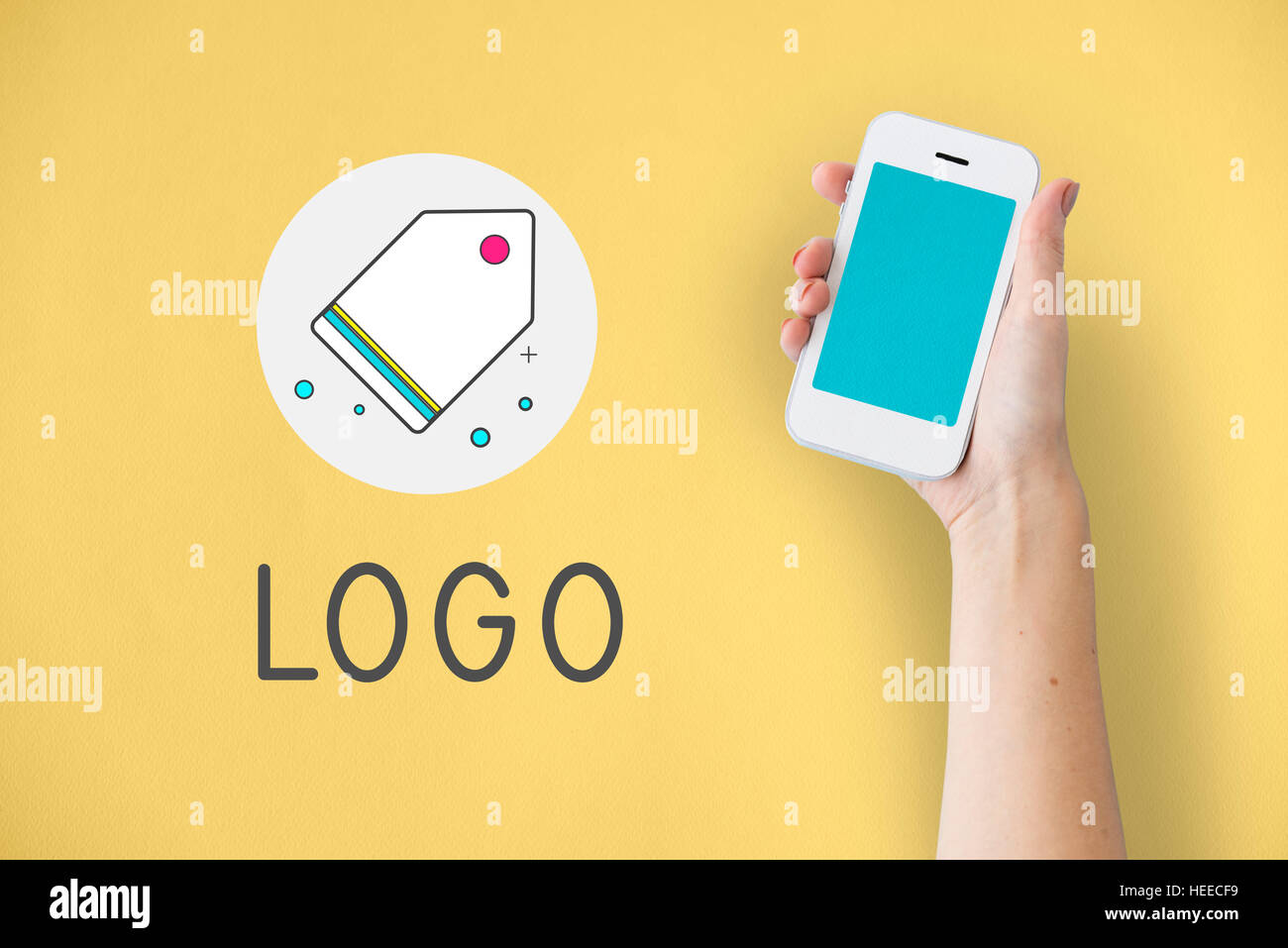 Brand Design Ideas Imagination Logo Tag Concept Stock Photo - Alamy