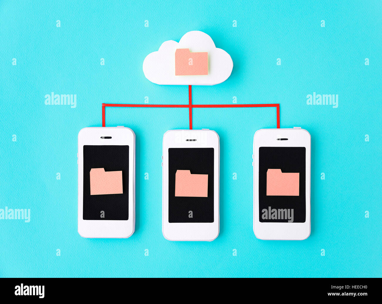 Smartphone Cellphone Networking Telephone Concept Stock Photo - Alamy