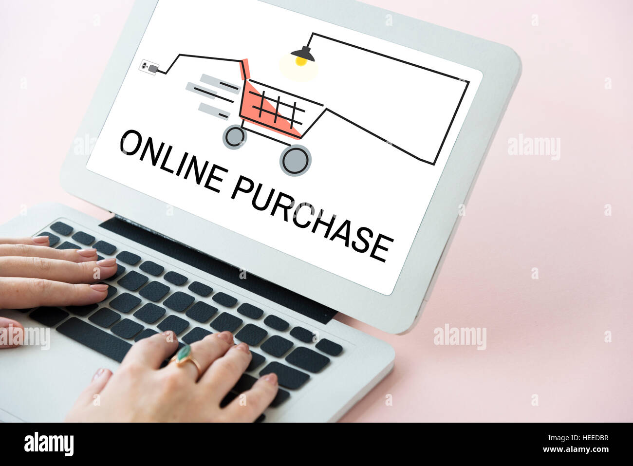 Online Shopping Online Payment Concept Stock Photo - Alamy