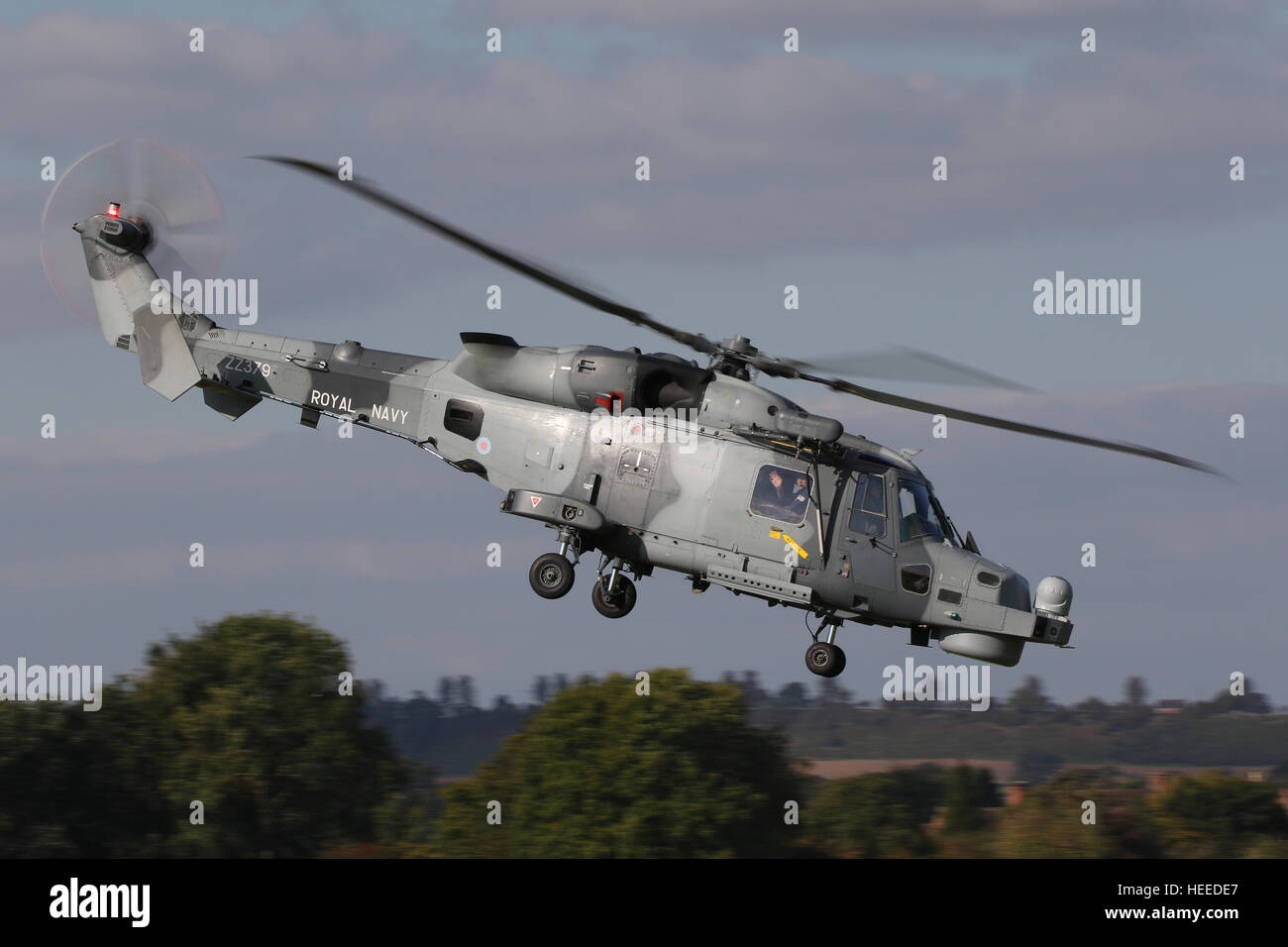 AW159 Lynx Wildcat HMA2 helicopter ZZ379 of the Royal Navy, the Lynx ...