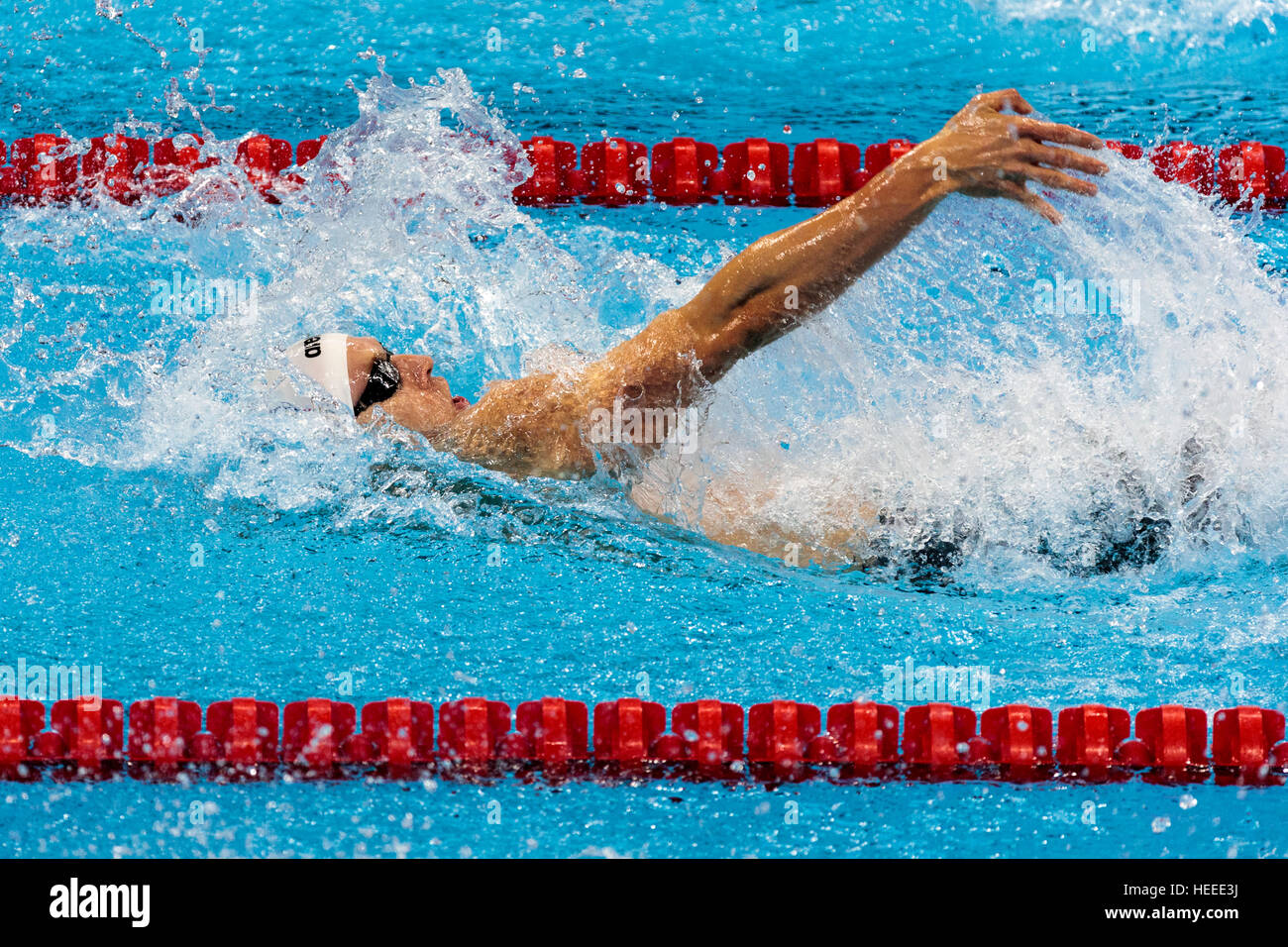Rio de Janeiro, Brazil. 7 August 2016. Ryan Murphy (USA) competing in ...