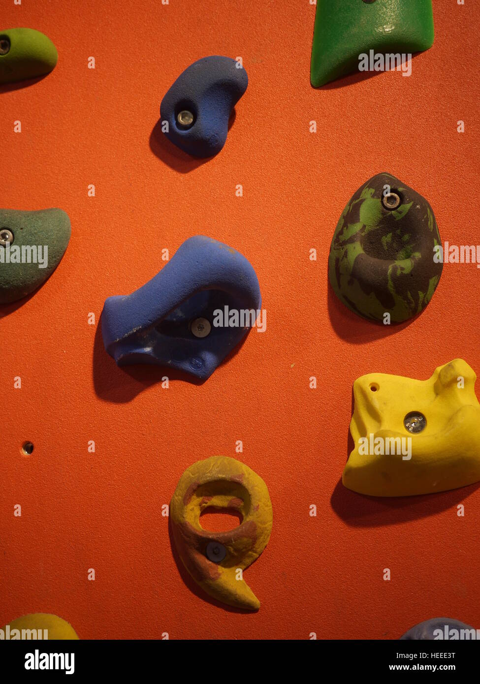 climbing wall hanger hold Stock Photo - Alamy