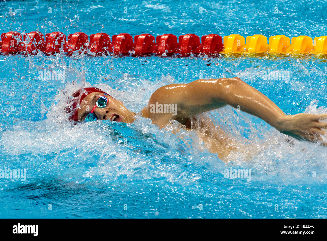 Rio de Janeiro, Brazil. 7 August 2016. James Guy (GBR) competing in the ...