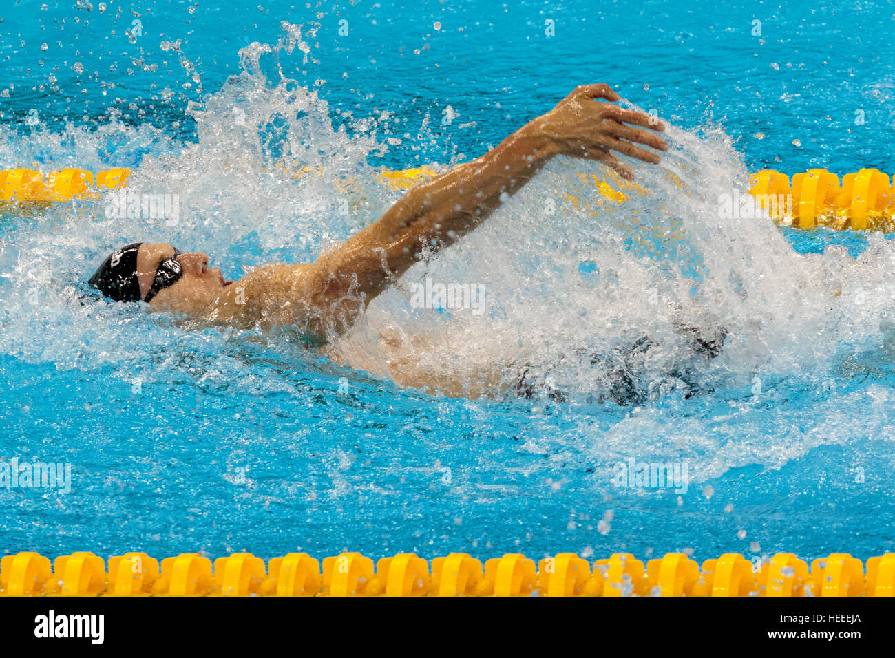 Rio de Janeiro, Brazil. 7 August 2016. Ryan Murphy (USA) competing in ...