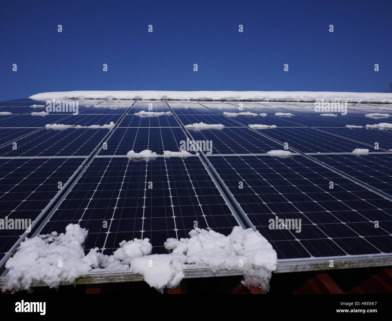 solar cells roof Stock Photo - Alamy