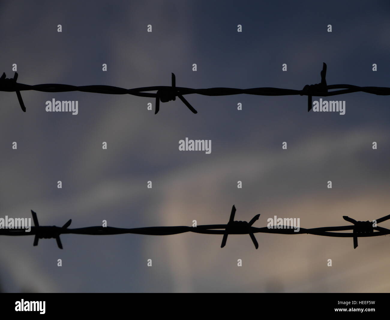 Metal fence spikes wire hi-res stock photography and images - Alamy