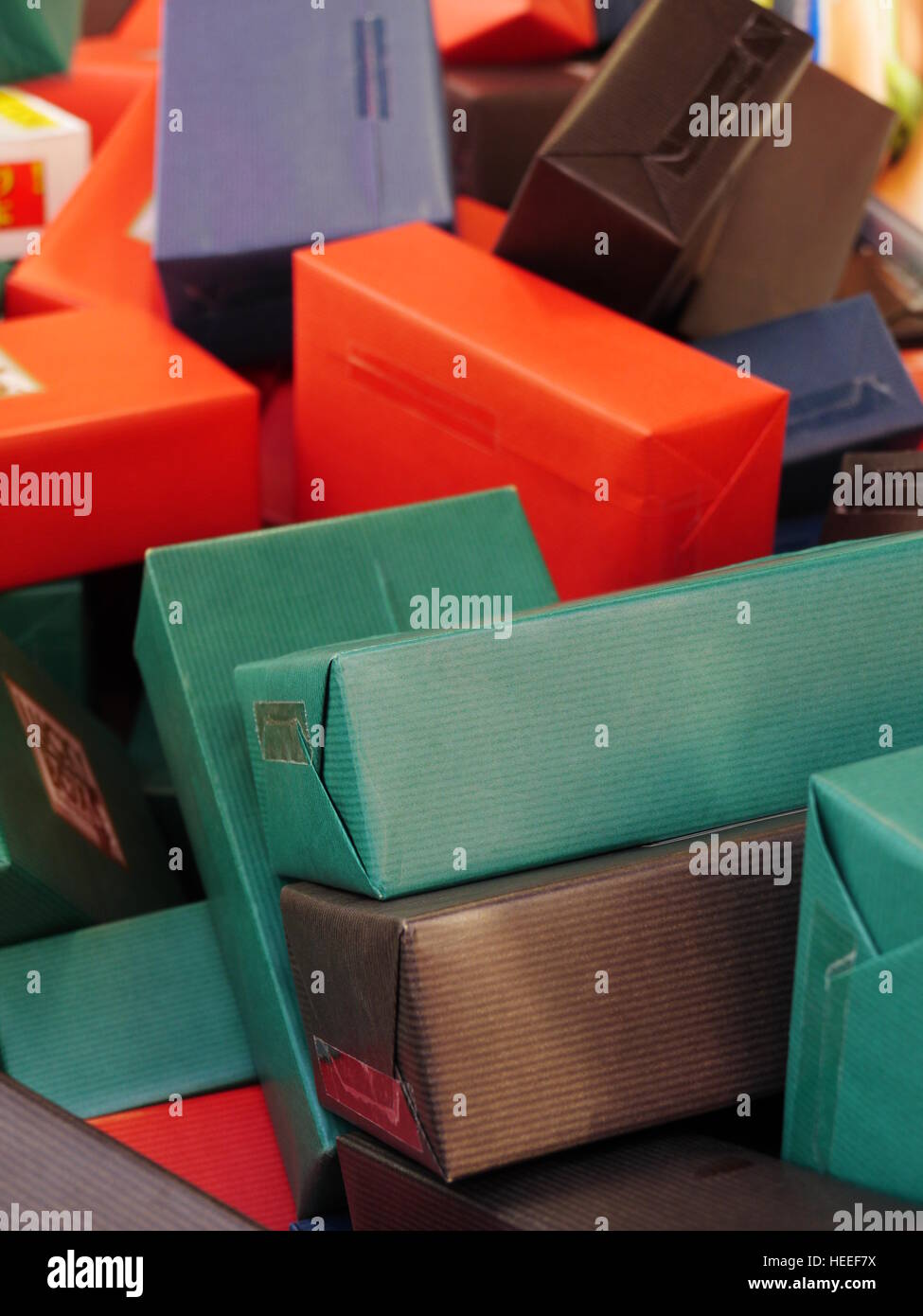 a lot of presents Stock Photo - Alamy