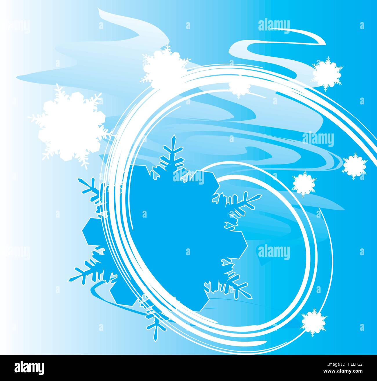 Abstract winter background with snowflakes Stock Vector Image & Art - Alamy