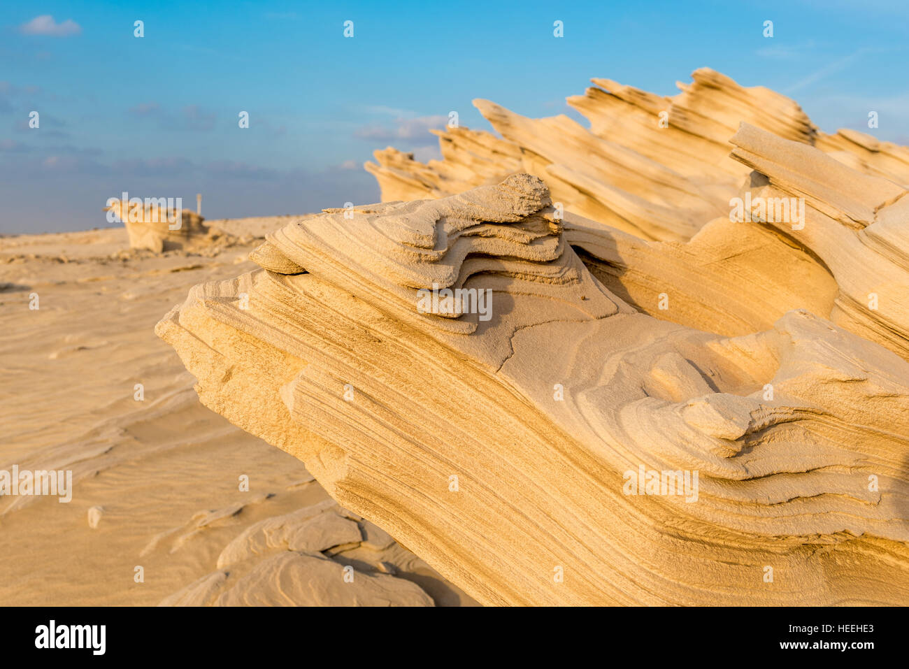 Fossil dunes, Abu Dhabi, UAE Stock Photo - Alamy