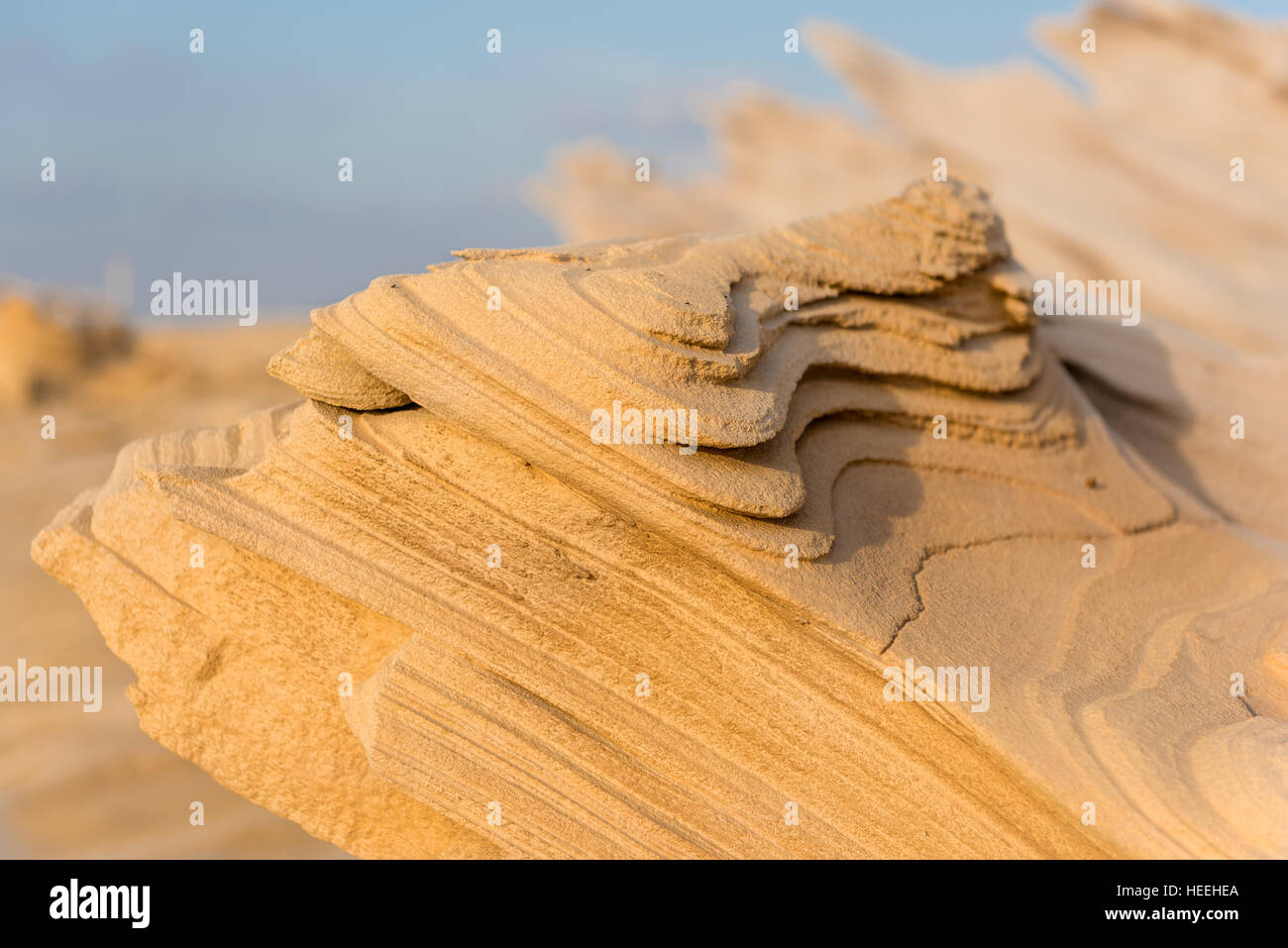 Fossil dunes, Abu Dhabi, UAE Stock Photo - Alamy