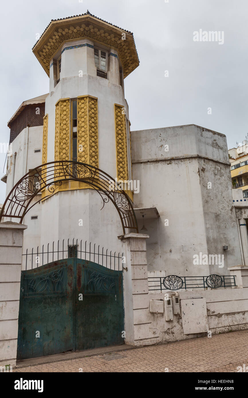 French colonial architecture, Casablanca, Morocco Stock Photo - Alamy