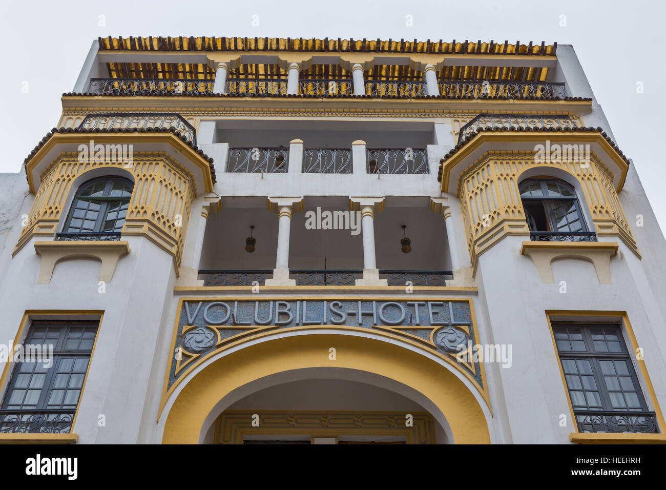 French colonial architecture, Casablanca, Morocco Stock Photo - Alamy