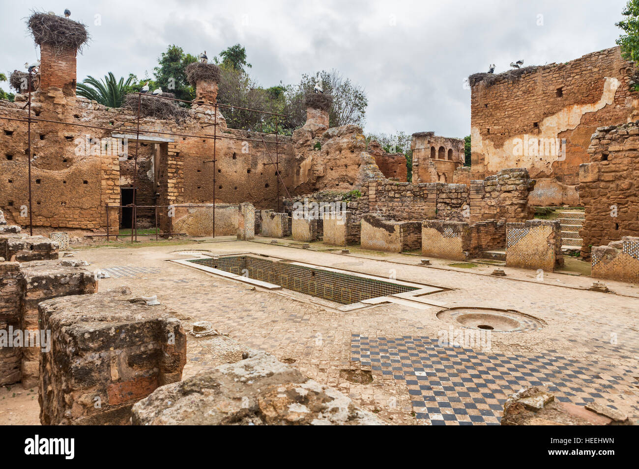 Shellah, near Rabat, Roman ruins and Marinid Necropolis, Morocco Stock ...