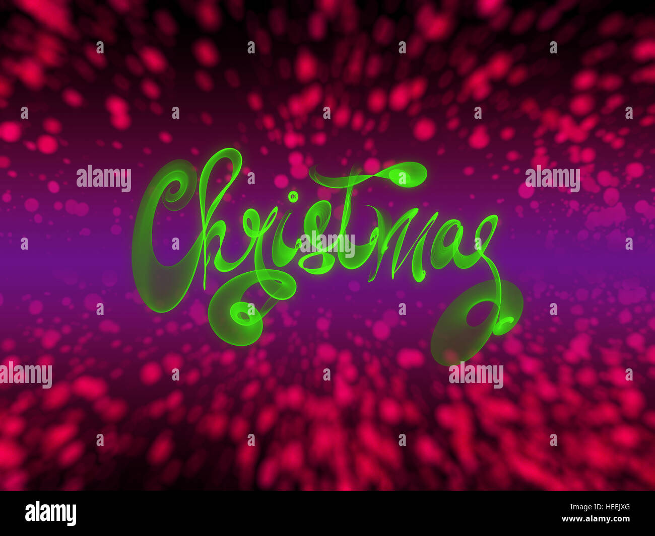 Christmas word lettering written with green fire flame or smoke on ...