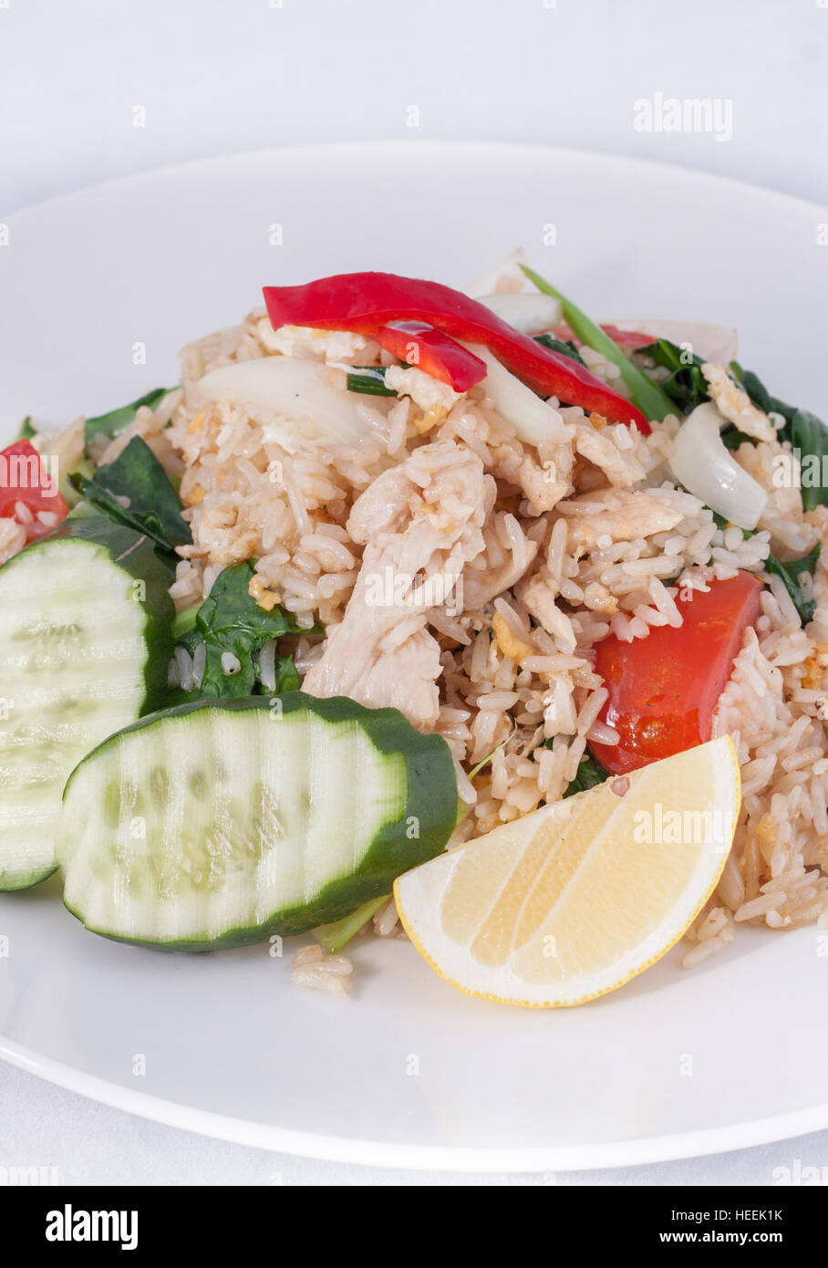 Thai fired rice Stock Photo - Alamy