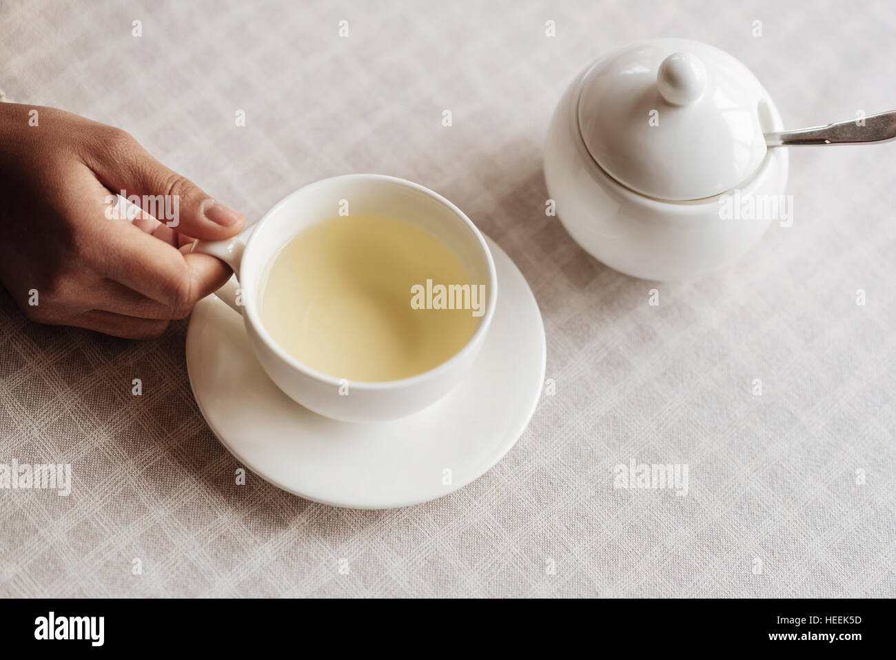 Young African American woman enjoying the cup of tea Stock Photo - Alamy