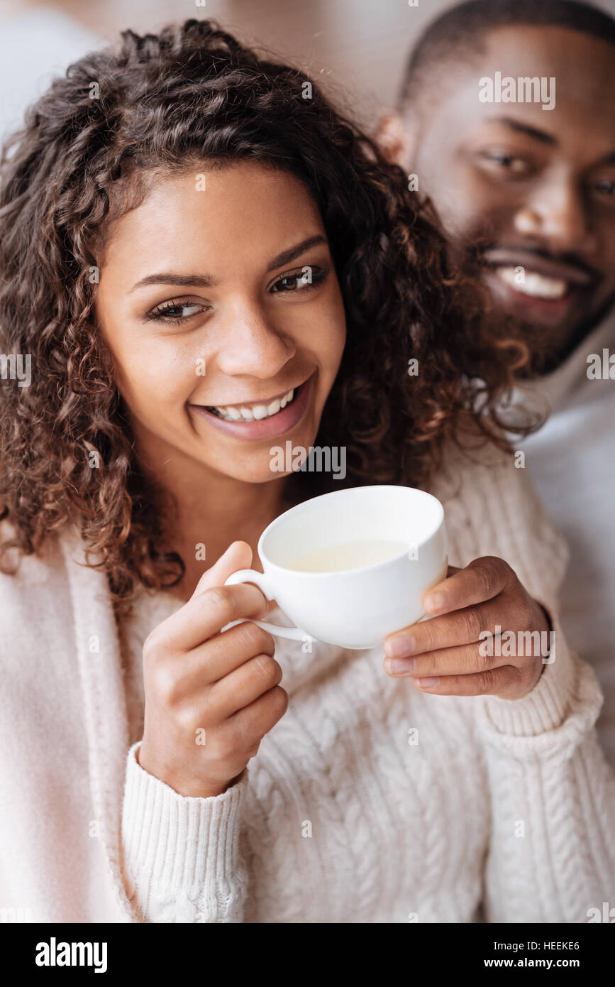 Drinking tea date hi-res stock photography and images - Alamy