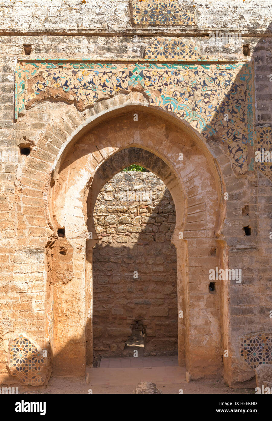Chellah, near Rabat, Roman ruins and Marinid Necropolis, Morocco Stock ...