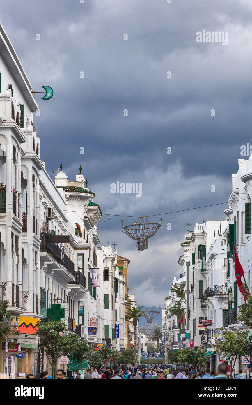 Spanish colonial architecture, Tetouan, Morocco Stock Photo - Alamy