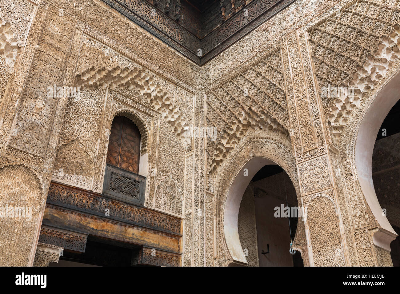Bou Inania madrasa (1355), Fes, Morocco Stock Photo - Alamy
