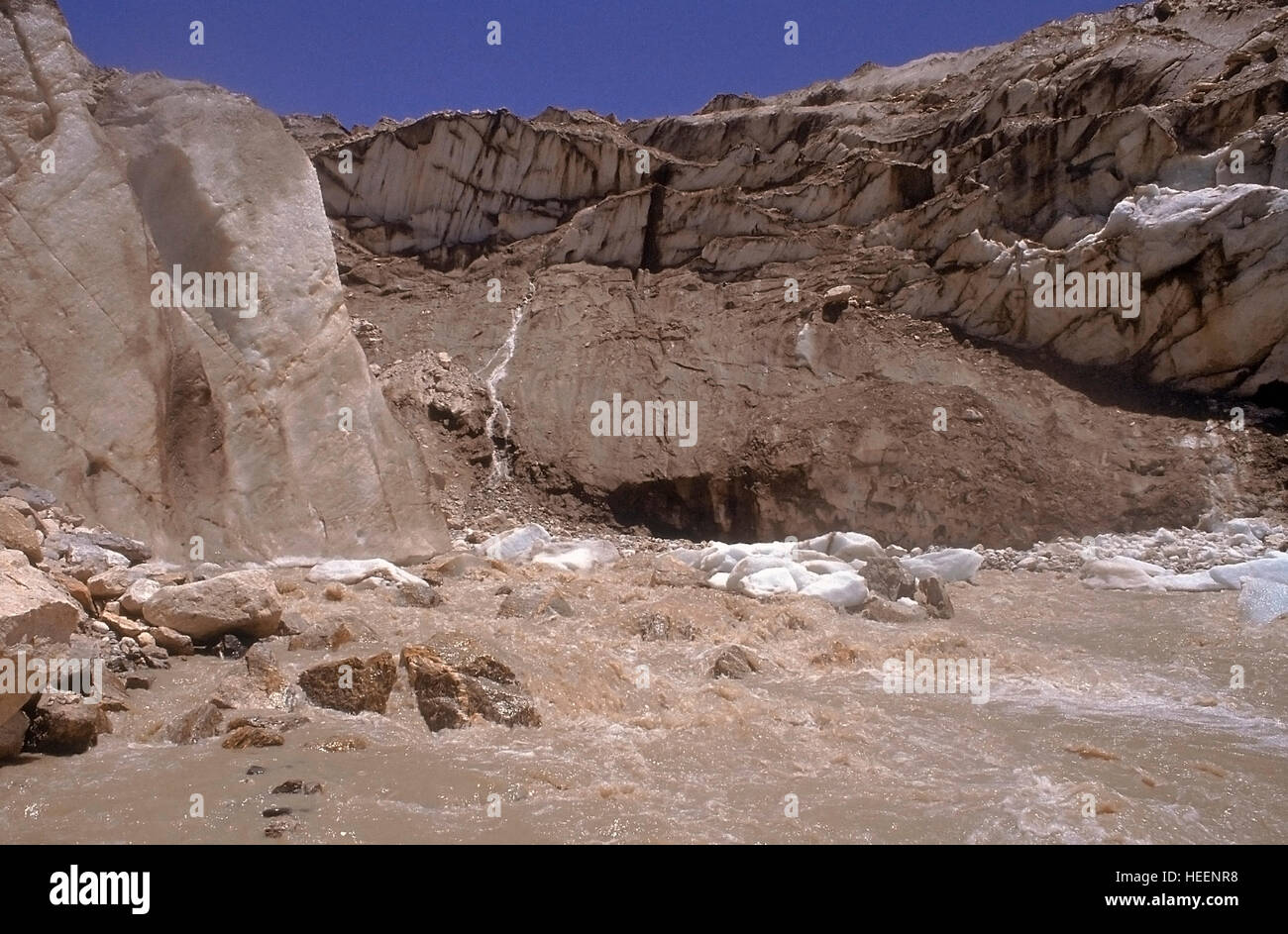 Glacier gomukh and ganga river hi-res stock photography and images - Alamy