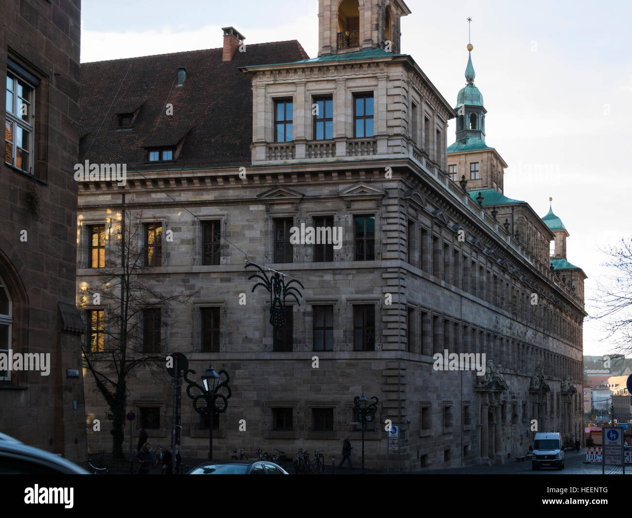 Nuremberg Rathaus Old Town Hall Gothic style architecture in ...
