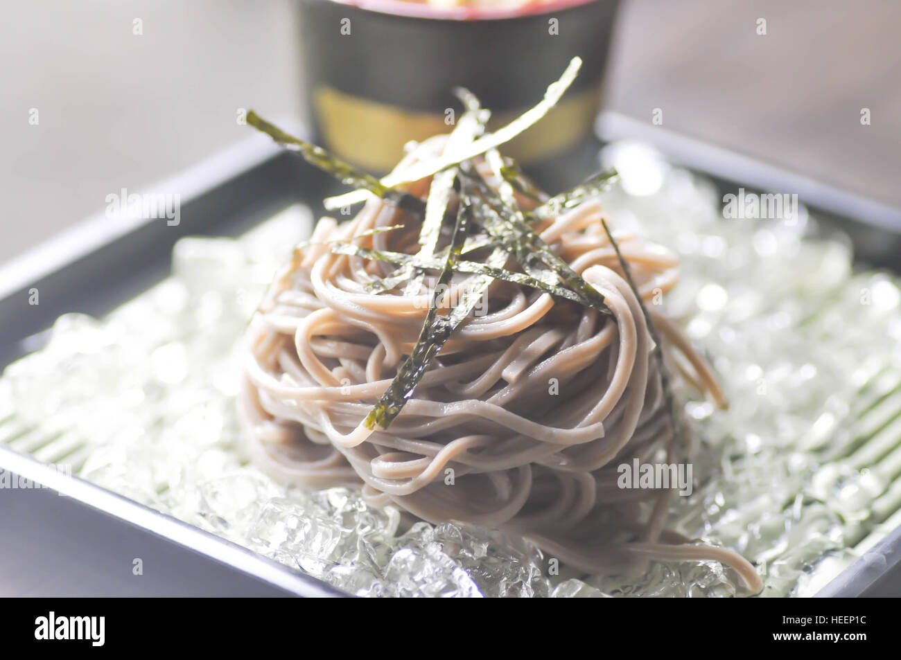 cold soba or soba in Japanese food Stock Photo - Alamy