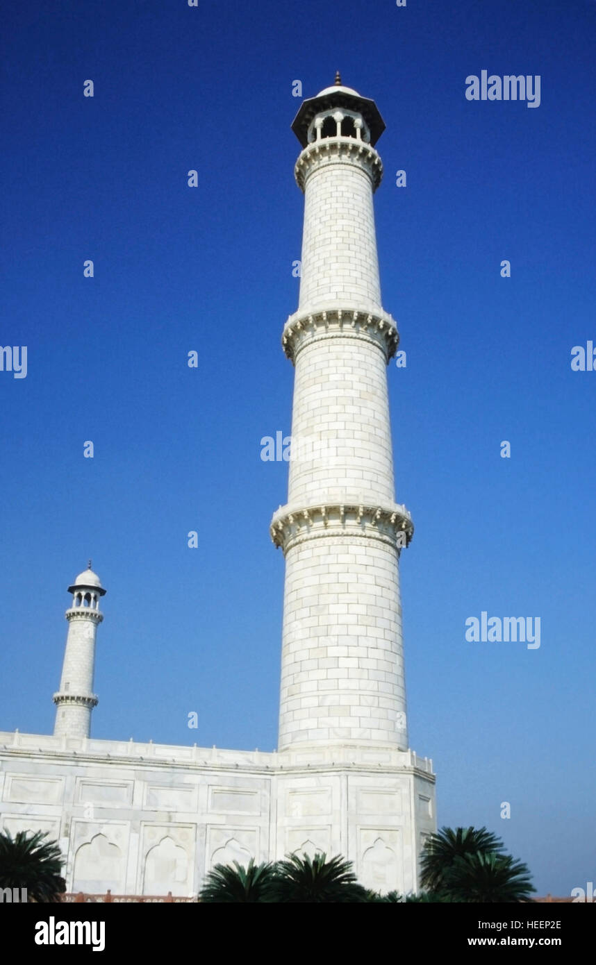 Minar of Taj Mahal. Agra, India Stock Photo - Alamy