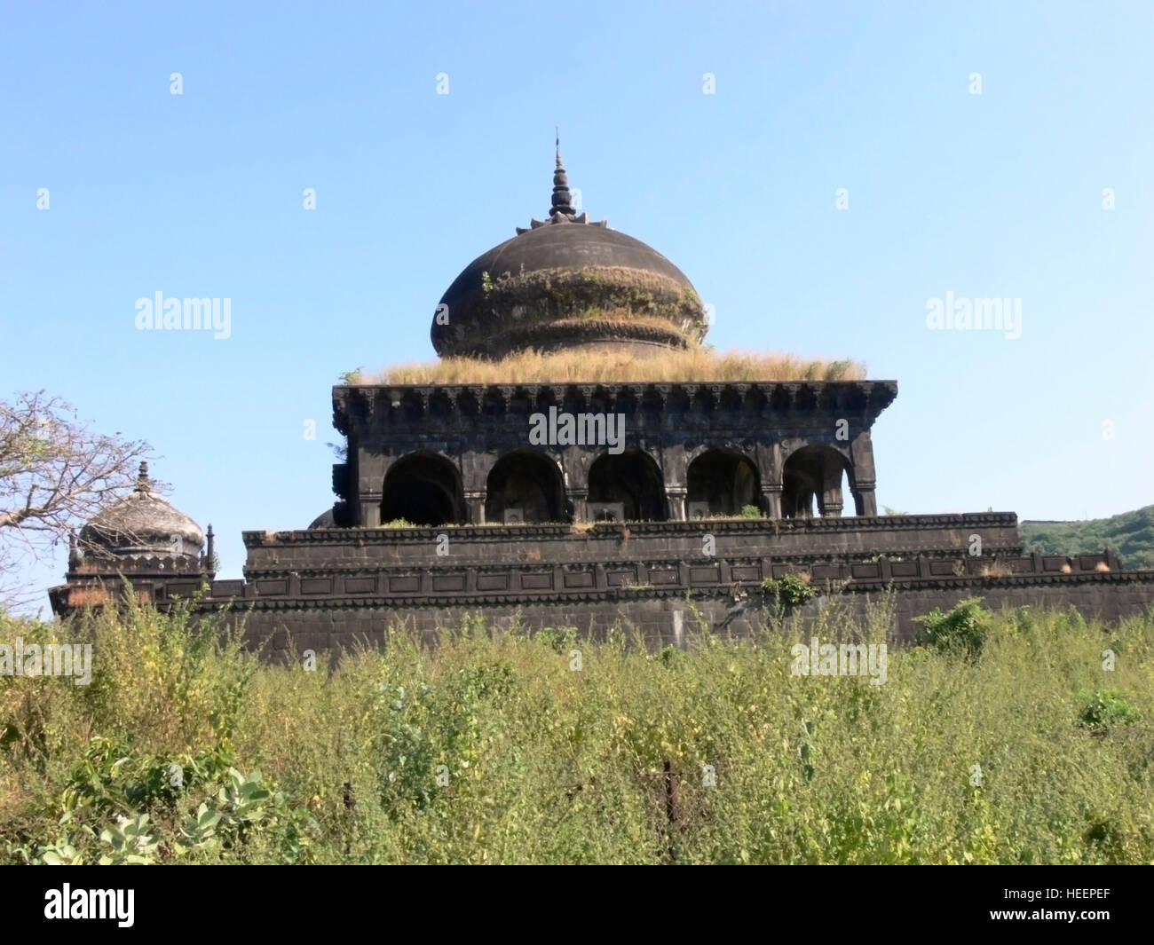 Memorials of Siddis, near Murud Janjira, Maharashtra, India Stock Photo ...