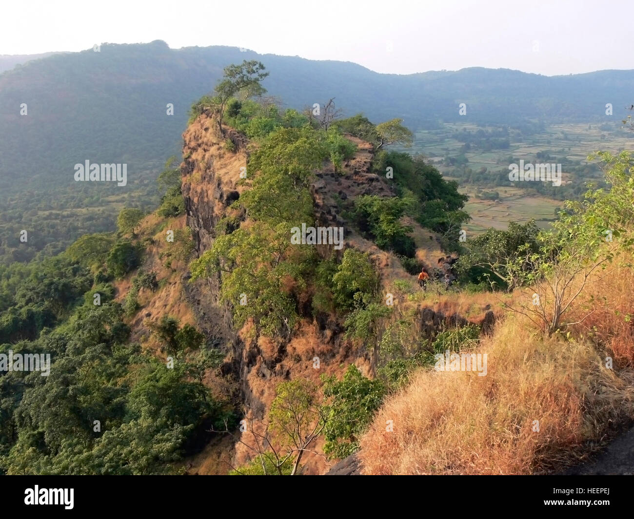 Fortress of the Ghosalgad fort, near Murud Janjira, Maharashtra, India ...