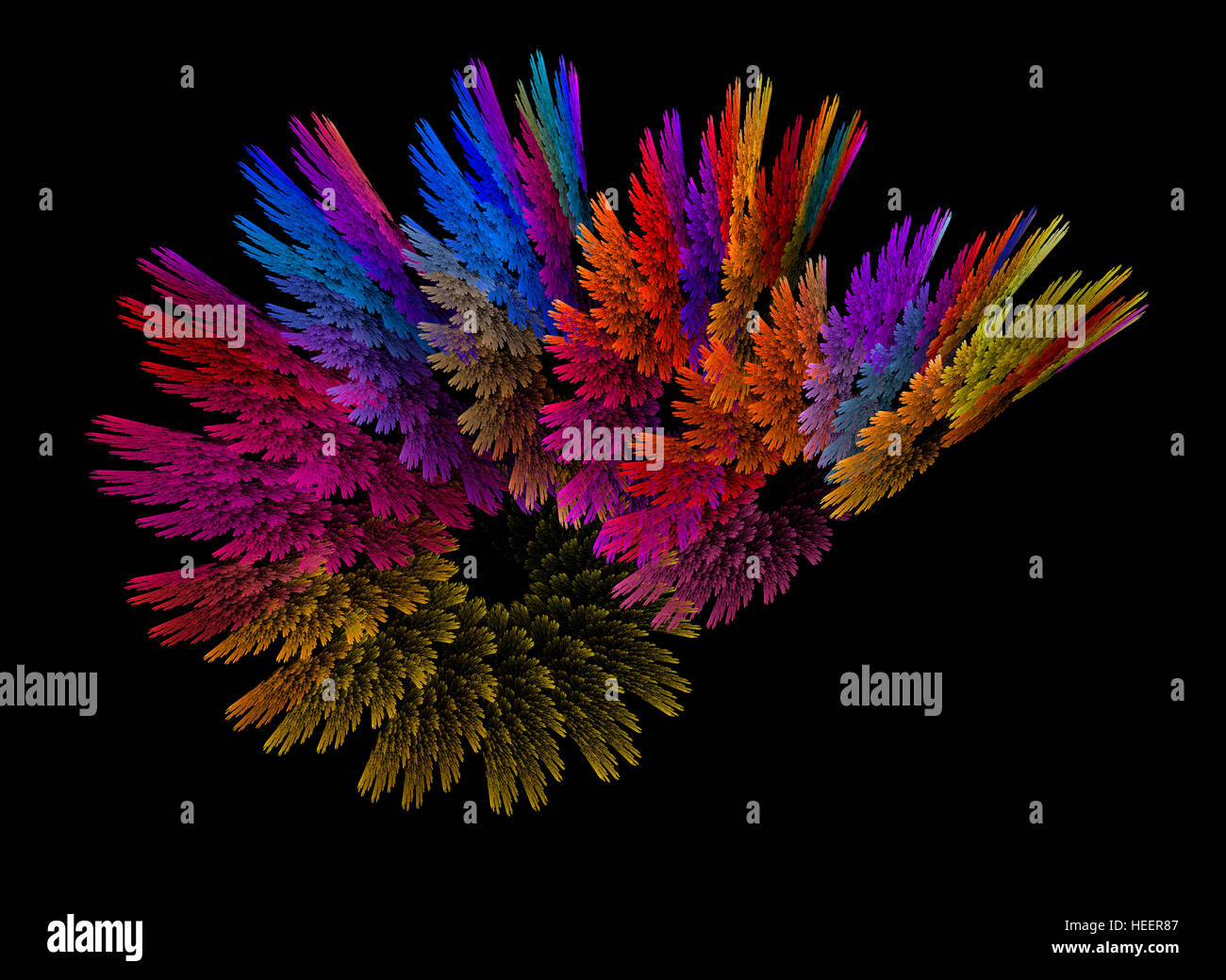 Multi Coloured Floral Display Stock Photo - Alamy