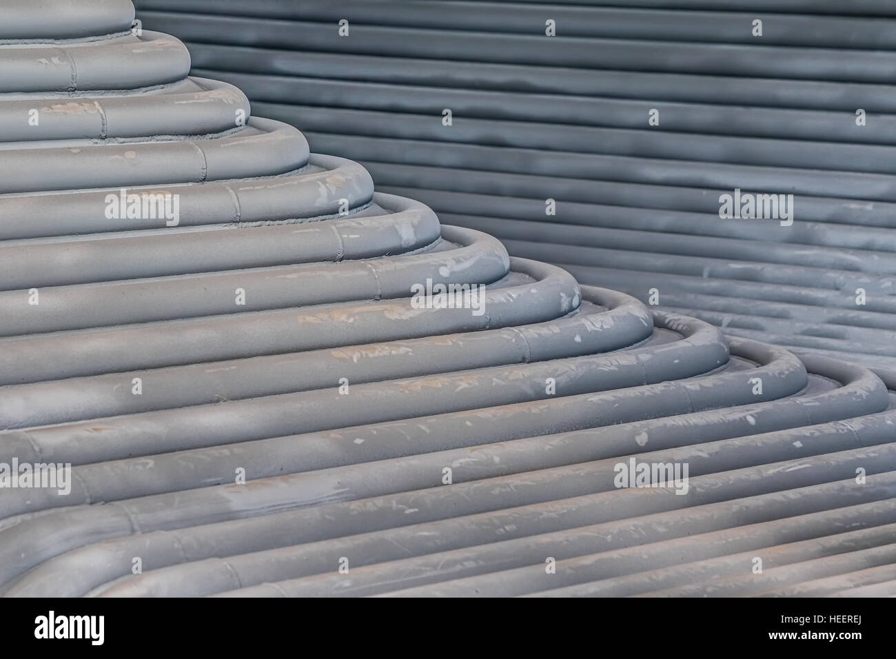 Pipes tunnel metal tubes hi-res stock photography and images - Alamy