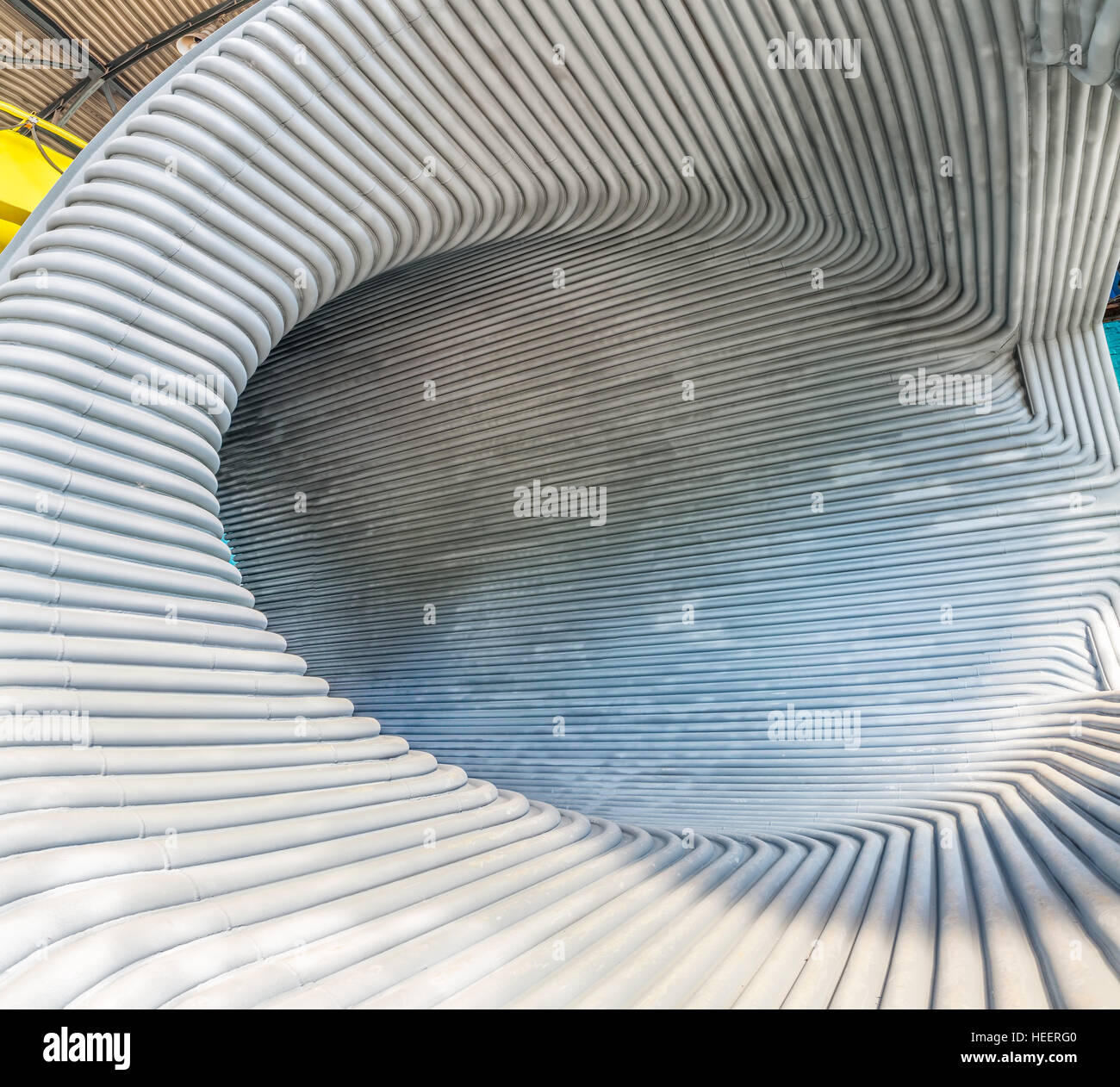 Metal tunnel detail Stock Photo - Alamy