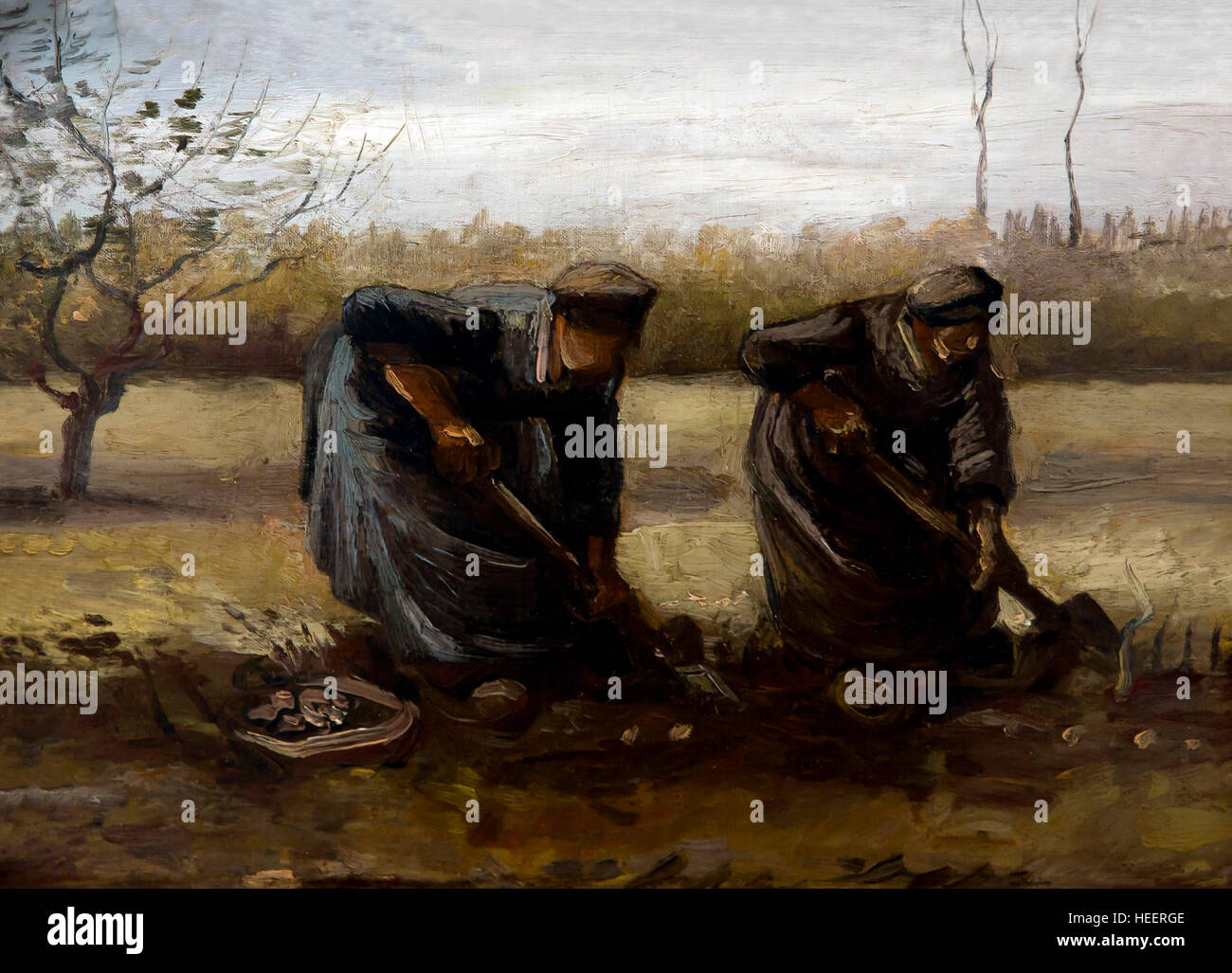 Peasant women digging up potatoes hi-res stock photography and images ...