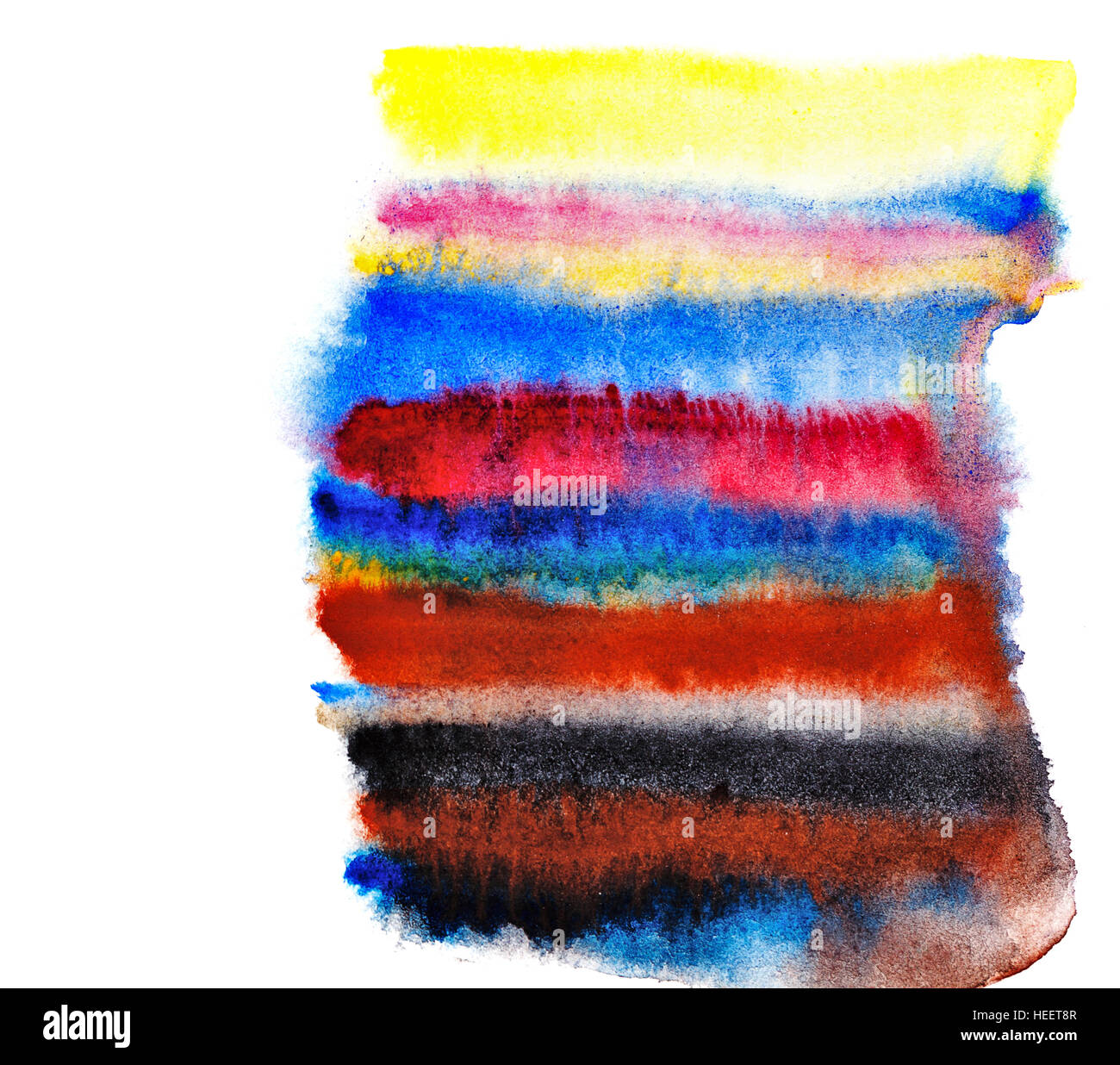 Colorful watercolor background. Painting wet. Watercolor paint drips ...
