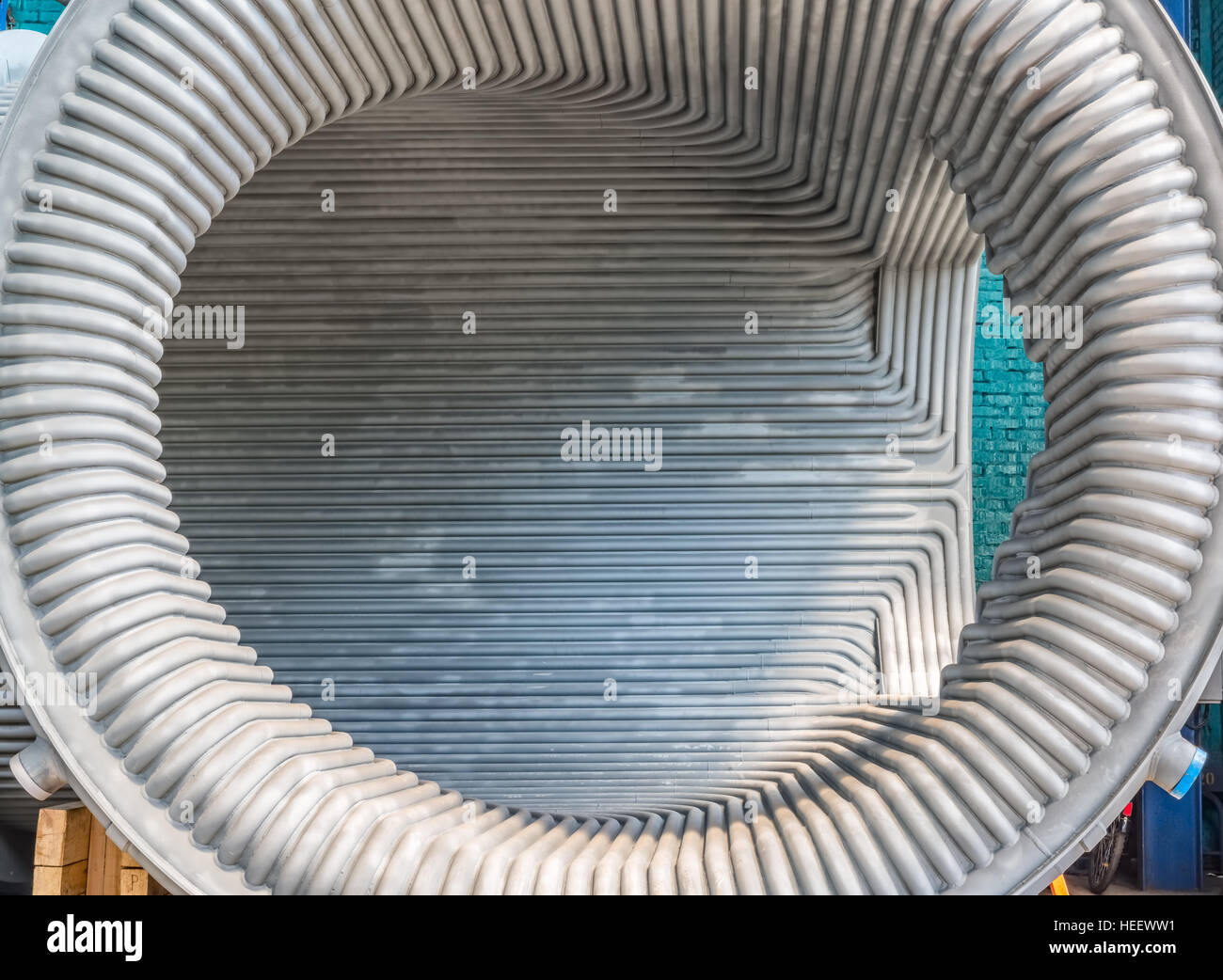Metal tunnel detail Stock Photo - Alamy