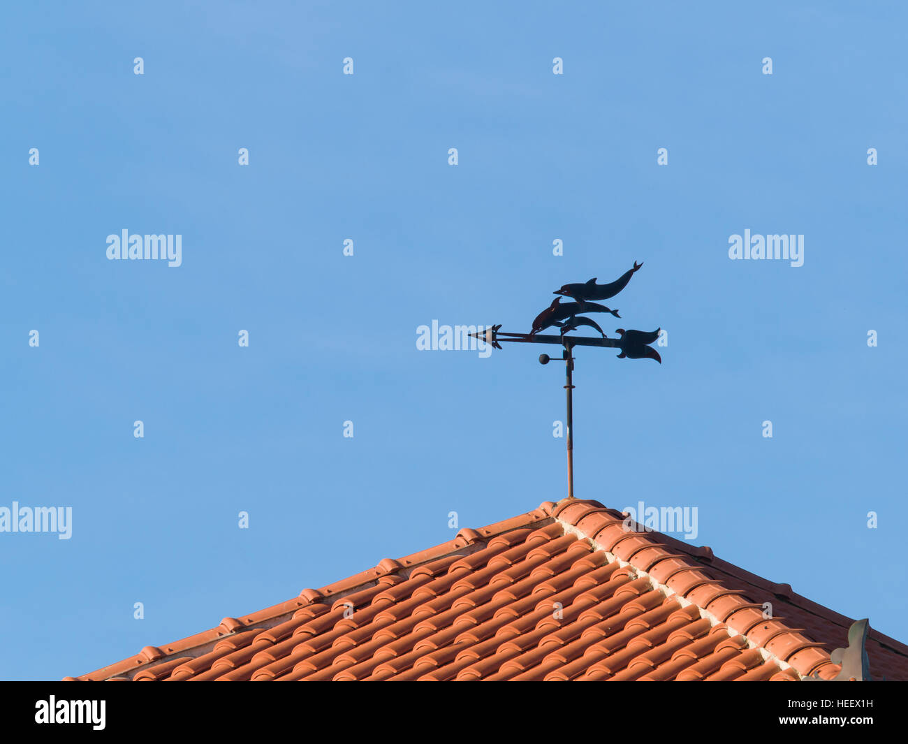 Weather vane on rooftop hi-res stock photography and images - Alamy