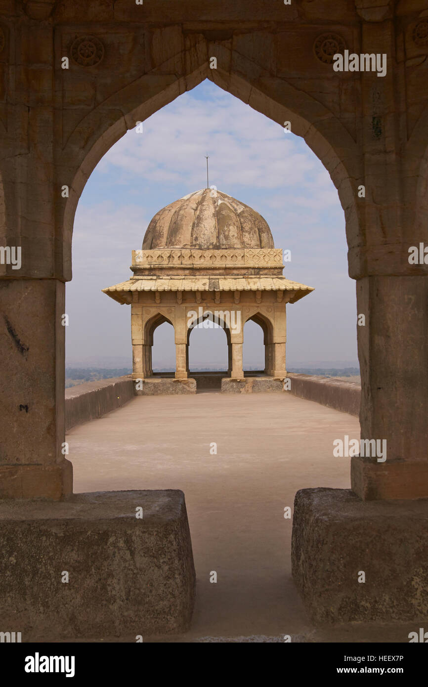 Historic Rani Rupmati's Pavilion inside the hilltop fort of Mandu in ...