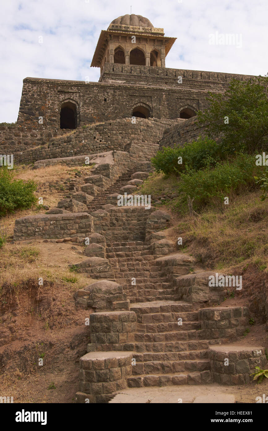 Historic Rani Rupmati's Pavilion inside the hilltop fort of Mandu in ...