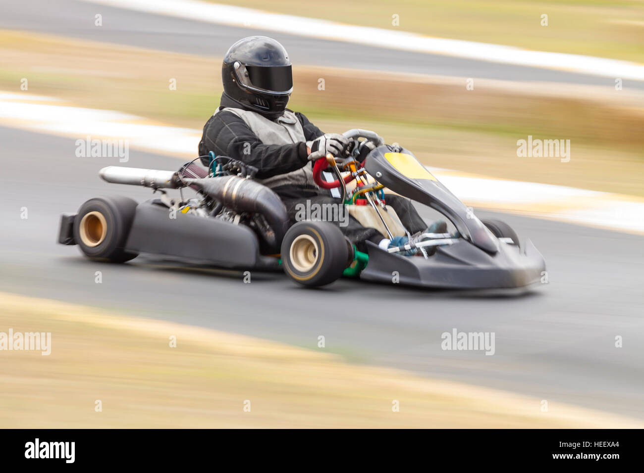 Go Kart Racer driving Stock Photo - Alamy