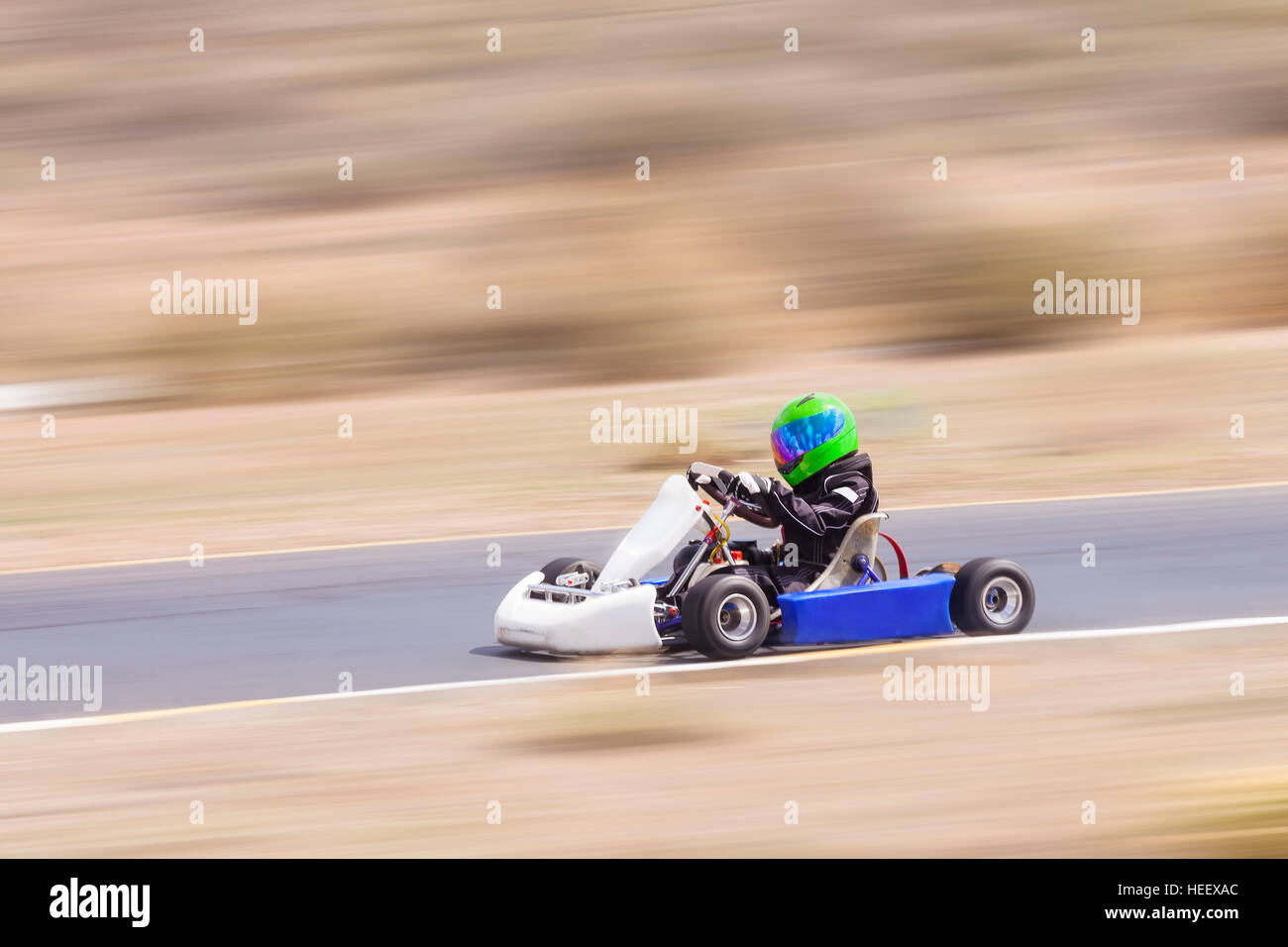 Go Kart Racer driving Stock Photo - Alamy