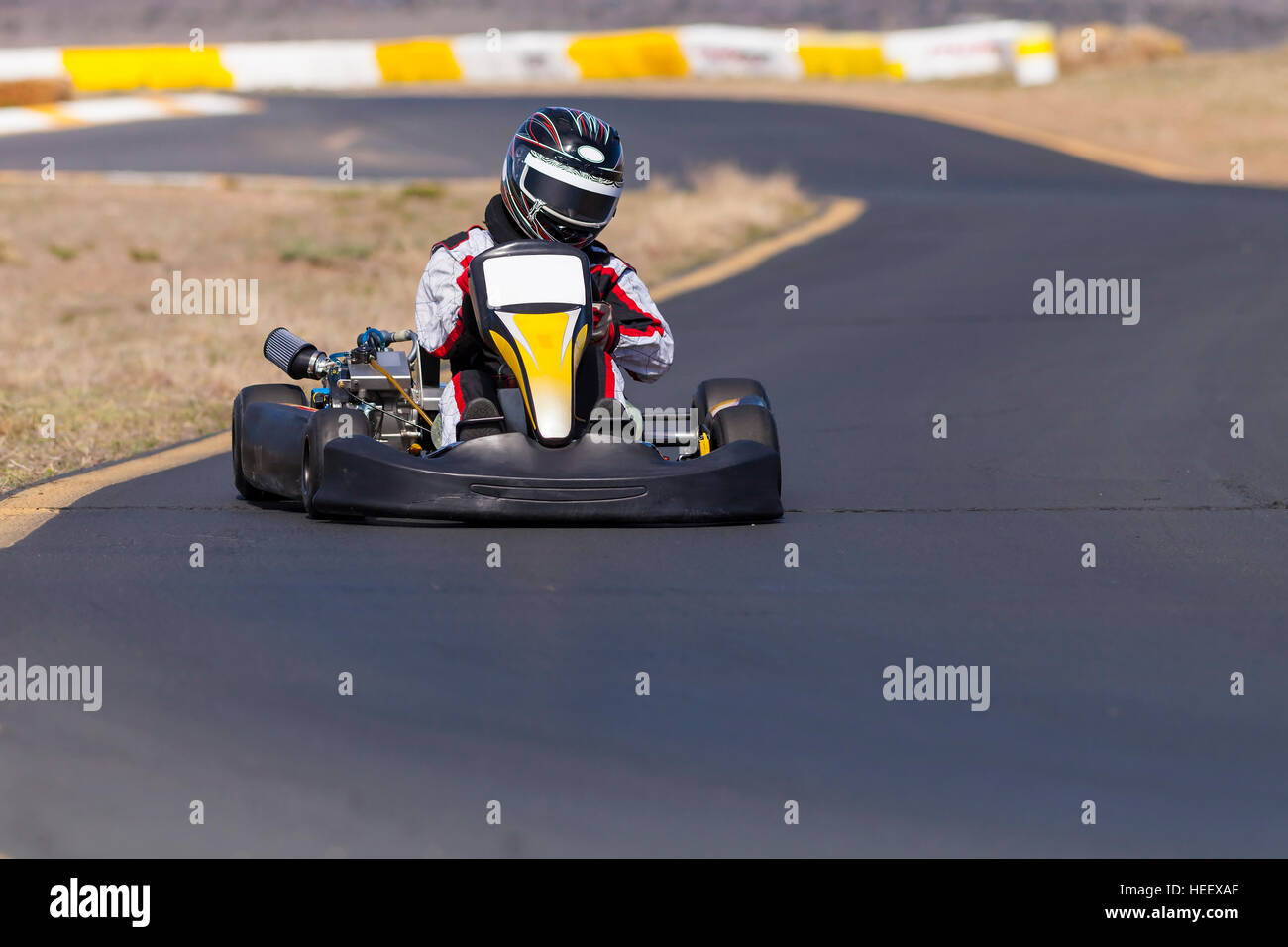 Go Kart Racer driving Stock Photo - Alamy